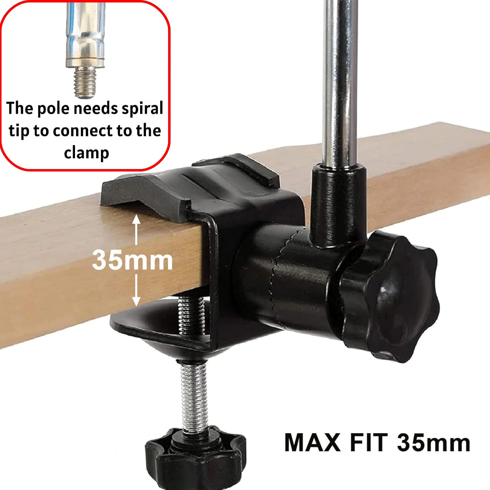 AMMSUN 360 Degree Swivel Adjustable Clamp for Chair Umbrella, Heavy-Du ...