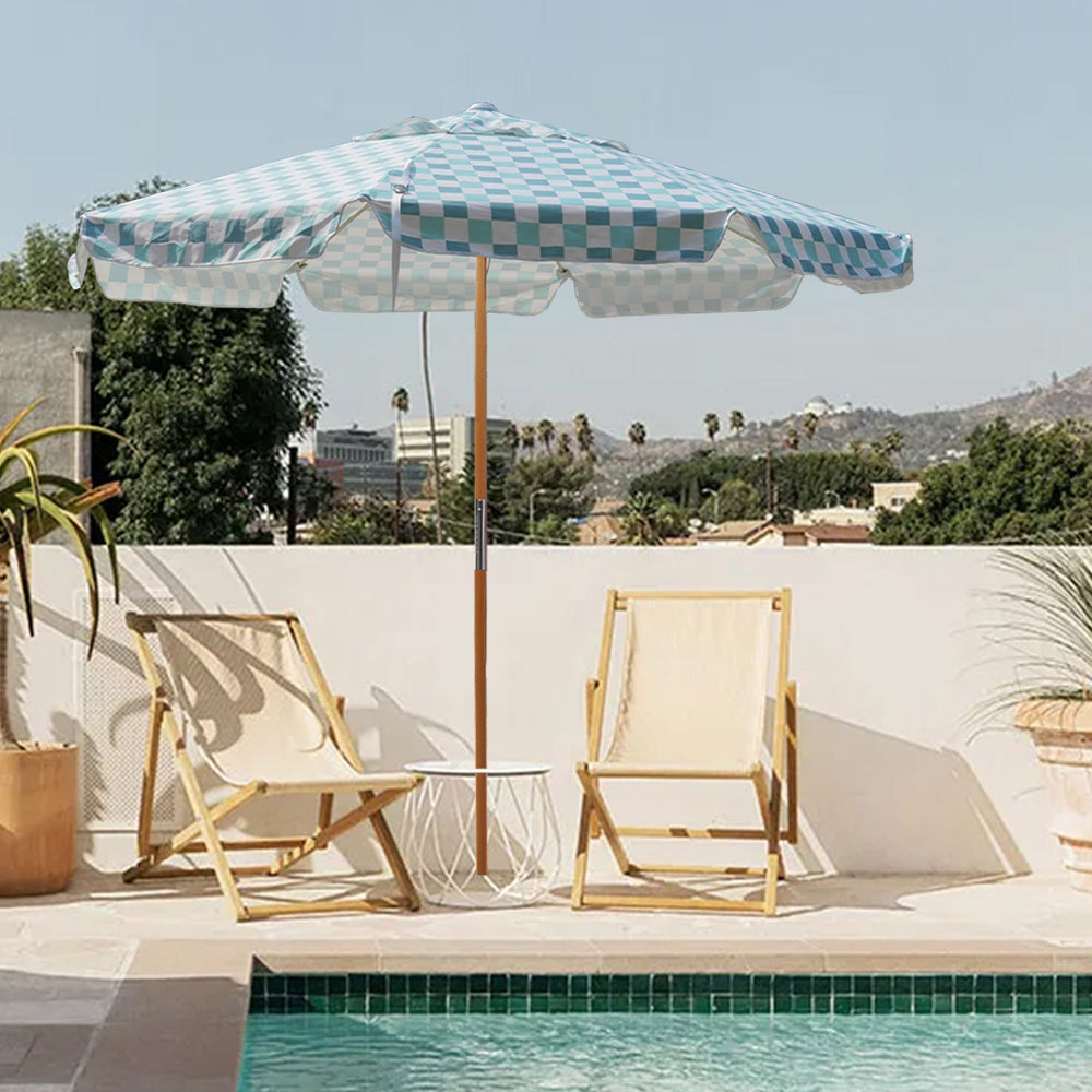 7.8ft Vintage Umbrella fiberglass ribs | AMMSUN Beach Umbrella