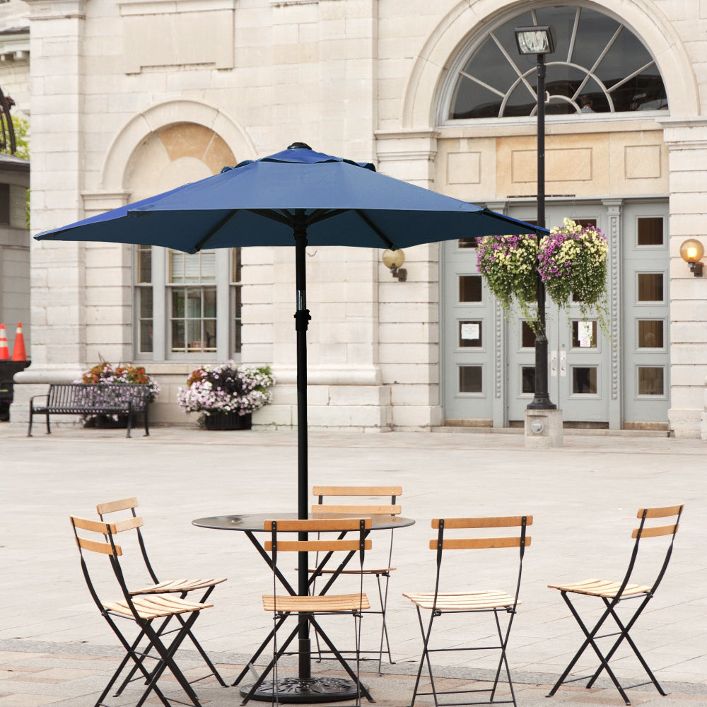 AMMSUN 6ft Patio Table Umbrella,Dark Blue | AMMSUN Beach Umbrella